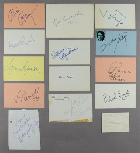 Lot Vintage And Modern Dance Autographs