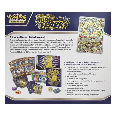 Pokémon Tcg Scarlet And Violet Surging Sparks Etb Ingles Progaming