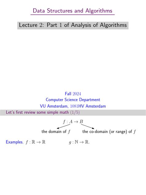Part 1 Of Analysis Of Algorithms Pdf Logarithm Function Mathematics