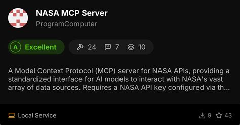 Nasa Mcp 服务器 Mcp Servers · Lobehub