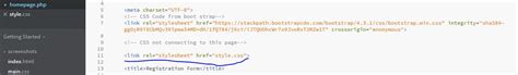 How To Link CSS File To Html Page On Brackets Stack Overflow