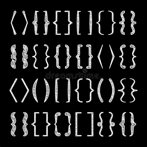 Shaded Text Brackets Black Quotation Box Curly Square And Corner