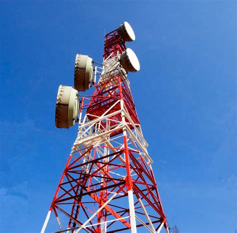 Antenna Mast And Microwave Antenna Radio Types Of Communication Tower