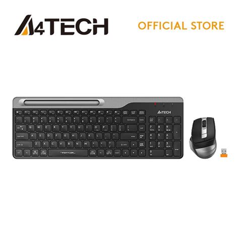 A4tech Fb2535c Usb Fbk25 Fb35c 2 4g Wireless Keyboard And Mouse Combo Smoky Grey Shopee