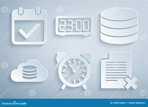 Set Alarm Clock Database Cloud Database Delete File Document