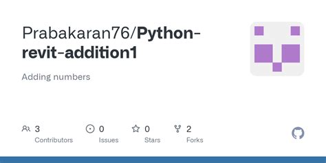 GitHub Prabakaran76 Python Revit Addition1 Adding Numbers