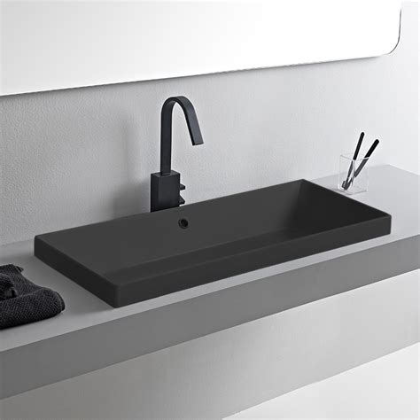Matte Black Bathroom Sink Rispa