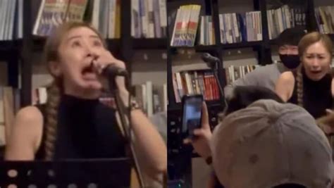 Taiwanese Singer Freaks Out Over Flying Cockroach During Performance