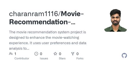 GitHub Charanram Movie Recommendation System The Movie Recommendation System Project Is
