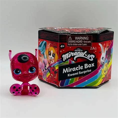 Rare Miraculous Ladybug Miracle Box Tikki Chase Figure Kwami Toy Figure
