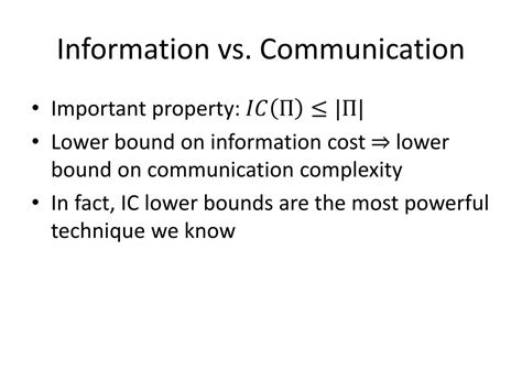 Ppt Information Complexity Lower Bounds Powerpoint Presentation Free Download Id 2777092