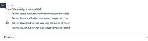 Solved The ADF Radio Signal From An NDB Travels Faster And Chegg Com