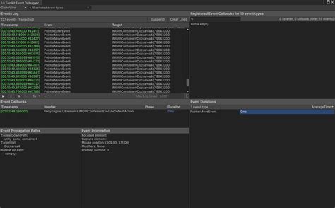 Ui Toolkit Event Debugger In Unity 20231 Unity Engine Unity