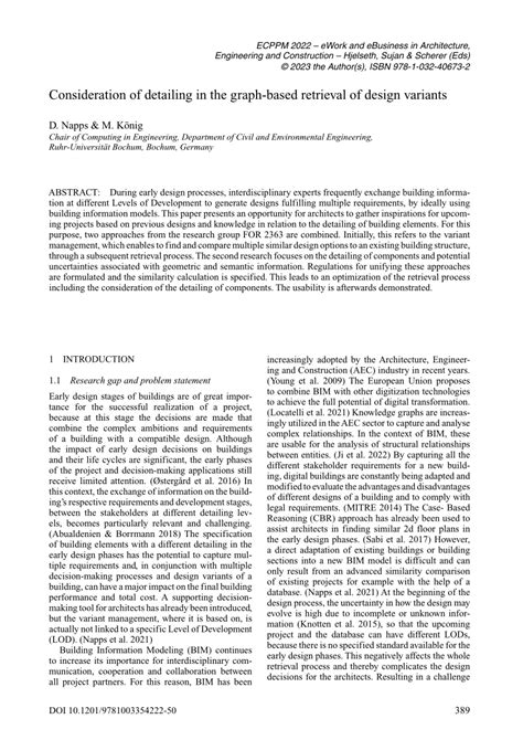 PDF Consideration Of Detailing In The Graph Based Retrieval Of Design Variants