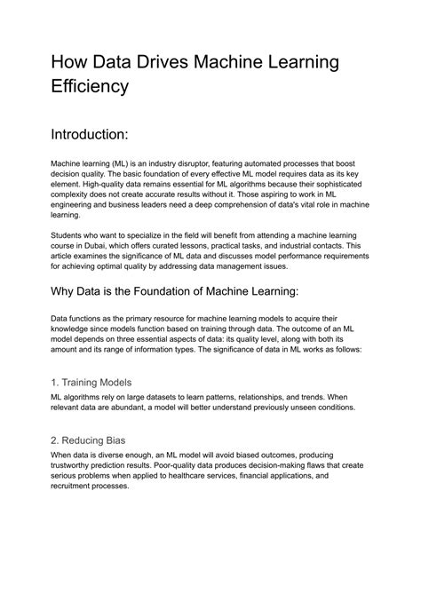 Ppt How Data Drives Machine Learning Efficiency Powerpoint