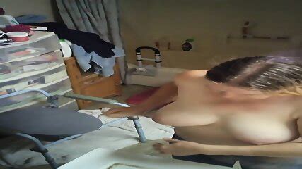 Grandma Undressing For Shower