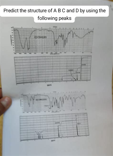 Solved Predict The Structure Of ABC And D By Using The Chegg Com