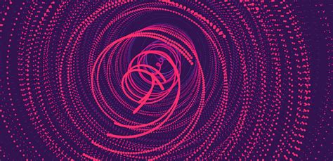 Abstract Circular Background With Dynamic Dots Radial Structure For Science Or Technology