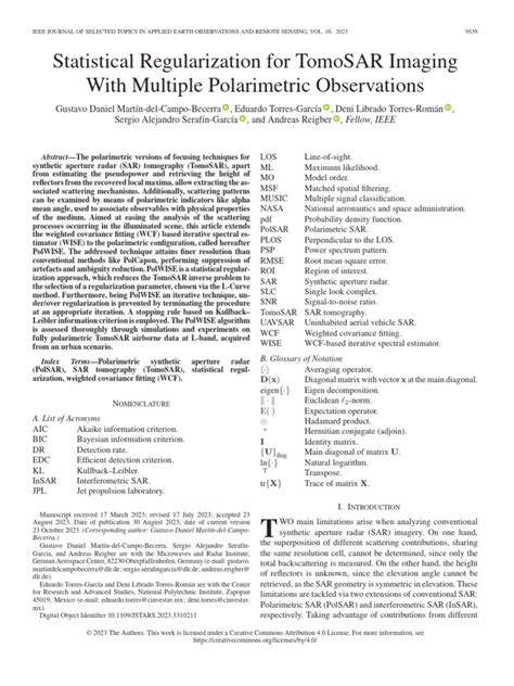 Statistical Regularization For Tomosar Imaging With Multiple