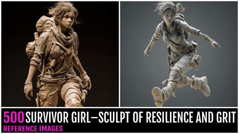 Artstation 500 Survivor Girlraw 3d Sculpt Of Resilience And Grit