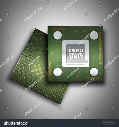 Processor Unit Cpu Concept D Render Stock Illustration Shutterstock