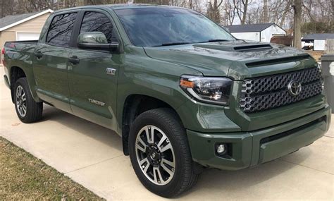 Toyota Tundra Trd 4x4 Sport Army Green In 2025 Tundra Trd Toyota