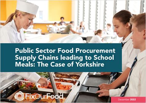 Public Sector Food Procurement Supply Chains Leading To School Meals