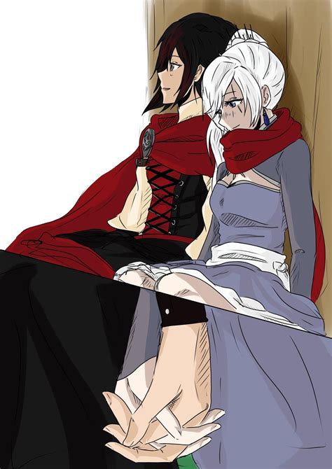 Pin By Mssempai On Ruby Weiss Rwby White Rose Rwby Anime Yuri Anime Girls