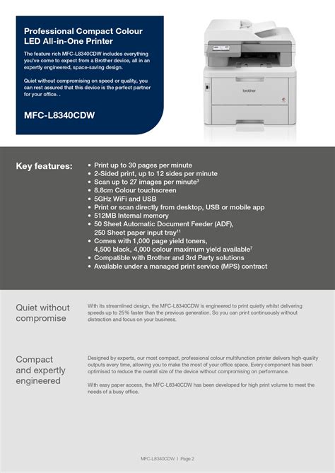 Brother Color Led Laserjet Printer A In Wireless Mfc L Cdw Adf Duplex Shopee Malaysia