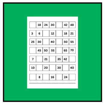 Fill In The Blanks Missing Numbers Worksheet By Wmers TPT