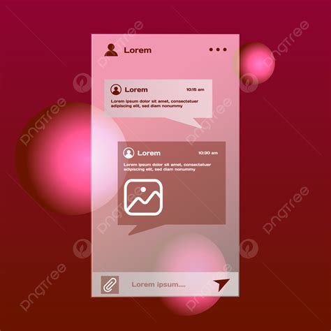 Glassmorphism Interface Mobile Concept Design Template Vector Template