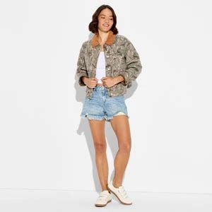 Womens Denim Cut Off Mid Rise Curvy Shorts Wild Fable™ Target