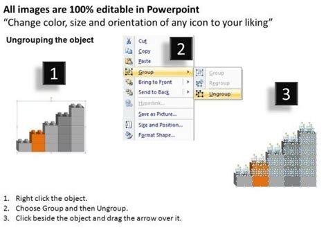 PowerPoint Design Chart Lego Ppt Slide