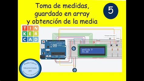 tutorial arduino guardar medidas sensor en array y obtener la media