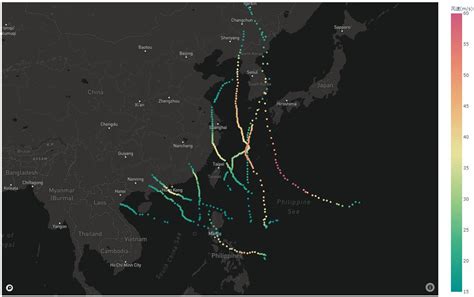 可视化 Python绘制台风地理轨迹图 知乎