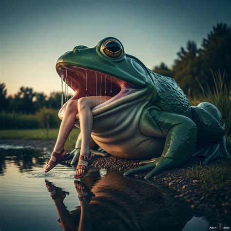 Frogzilla Enjoying A Delectable Meal By Intenseone345 On Deviantart