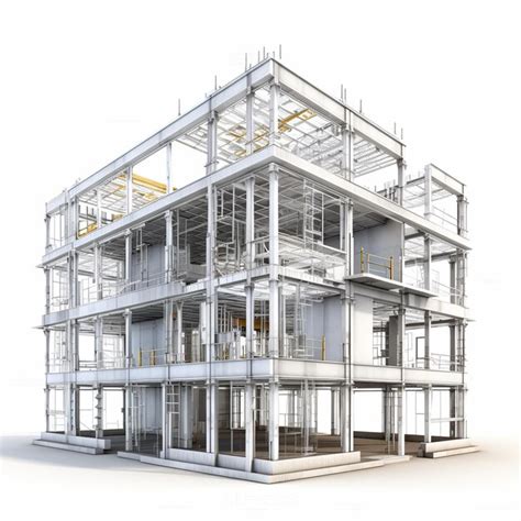 Premium Ai Image Illustration Of Structural Framing3d Rendering Of