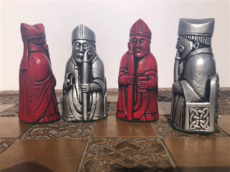 Lewis Chessmen Isle Of Lewis Chess Set Alternate Sides With