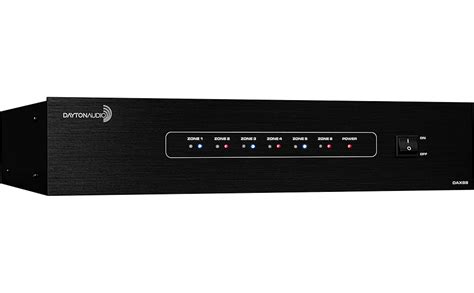 Amazon Com Dayton Audio DAX88 8 Source 8 Zone Bridgeable Distributed Audio Matrix Amplifier