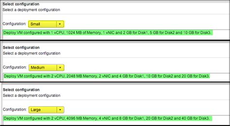 Deploy A Truly Dynamic OVF Using Deployment Option Based On The 4 Computes CPU Memory Storage