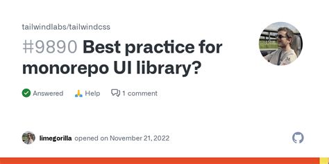 Best Practice For Monorepo Ui Library · Tailwindlabs Tailwindcss