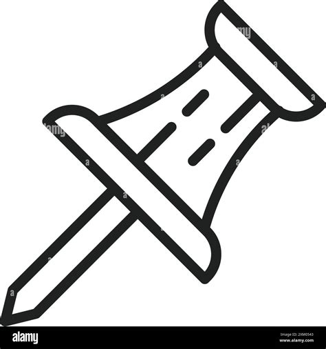 Push Pin Icon Vector Image Stock Vector Image And Art Alamy