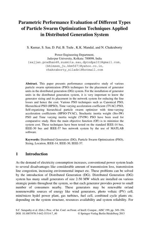 Pdf Parametric Performance Evaluation Of Different Types Of Particle