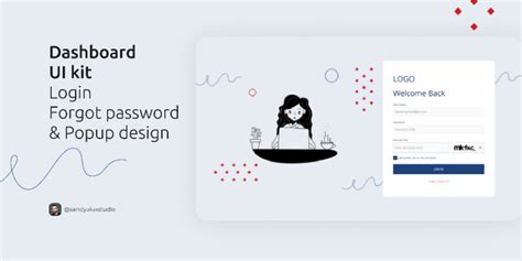dashboard login forgot password screens figma community