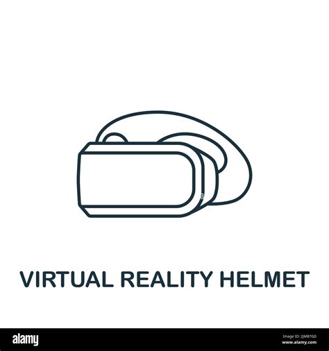 Virtual Reality Helmet Icon Monochrome Simple Artificial Intelligence Icon For Templates Web