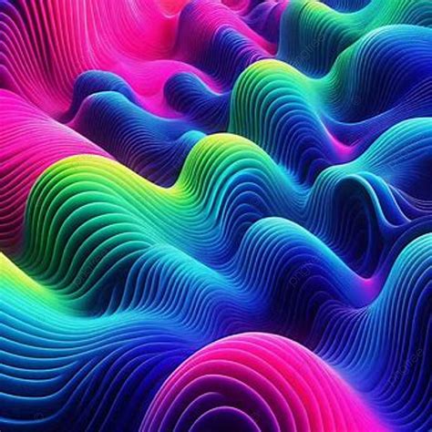 Dynamic Gradients Bold 3d Waves In Color Background Dynamic Gradients Bold 3d Waves In Color