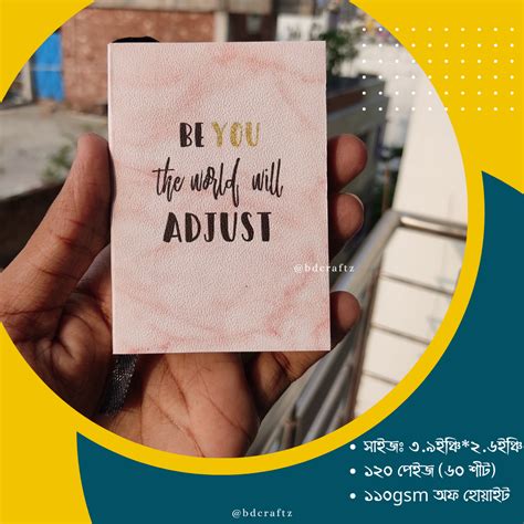 Aesthetic Mini Notebook 3 9 2 6 120page Daraz Com Bd