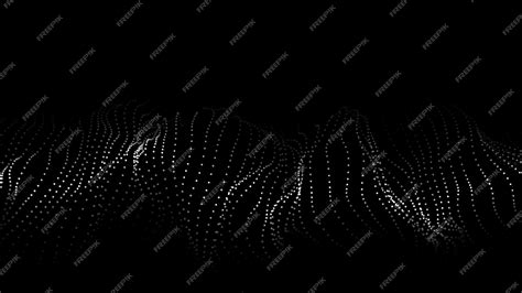 Premium Vector Digital Dynamic Wave Of Particles Big Data