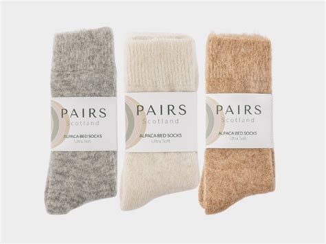 Ultra Soft Alpaca Undyed Bed Socks T Box I 2 Pairs I Cosy Socks