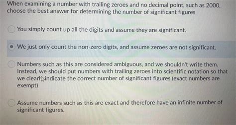 Solved When Examining A Number With Trailing Zeroes And No